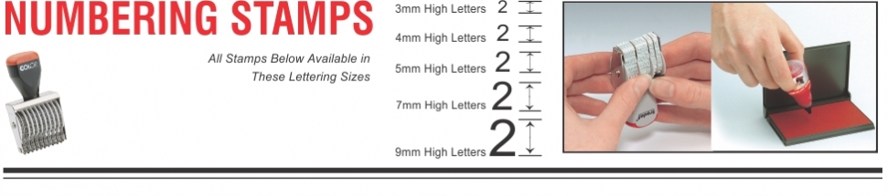 Colop Numbering Stamps For Use With Ink Pads | Order Online