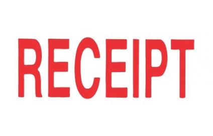 Receipt stamp | Order self-inking office rubber stamps now